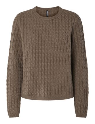 Pieces Pcfia Ls Cable Knit Noos Bc