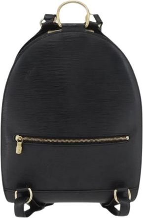 Louis Vuitton Pre-owned Vintage Leather Backpack - Femme - Pre-owned - Noir - Taille: ONE Size