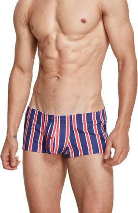SEOBEAN Boxershorts Baumwolle Boxershort Tight Cup Trunk Gestreift