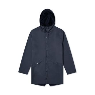 Rains Homme, Vestes, Bleu, Taille: L Longue Veste de Pluie Urbaine
