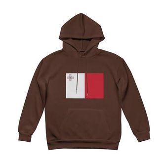 Generic Sweat &Agrave; Capuche Malte Drapeau pour Femme Adultes Et Adolescents Doublure Polaire Sweatshirt pour Patriotes Hoodie Femmes Femmes Pull &Agrave; Capuche pour Us