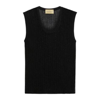 Momoni Femme, Tops, Noir, Taille: 40 FR Top Tricot Takoda