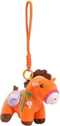 Generic Breloque pour sac à main en forme de cheval - Jolie décoration en peluche | Porte-clés cowgirl porte-bonheur 2026 - pour amie, fille, femme, voiture, 