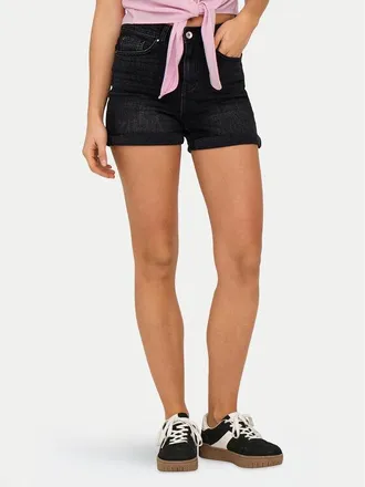 Only Jeansshorts Josephine 15321381 Schwarz Regular Fit