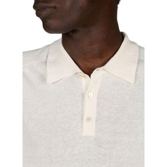 Eton Polo en lin et en coton m&eacute;lang&eacute;