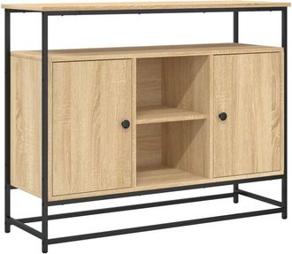 vidaXL Buffet ch&ecirc;ne sonoma 100x35x80 cm bois ding&eacute;nierie
