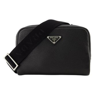 Prada Ledertasche - - Bags - Herren - Schwarzk - ONE SIZE