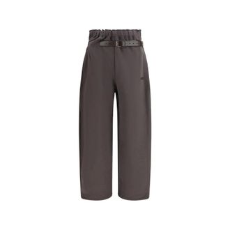 Magliano Femme, Pantalons, Brun, Taille: 42 FR Pantalon Ceintur&eacute; en Coton