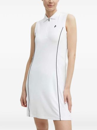 Peak Performance robe courte sans manches &agrave; fermeture zipp&eacute;e Pique - Blanc