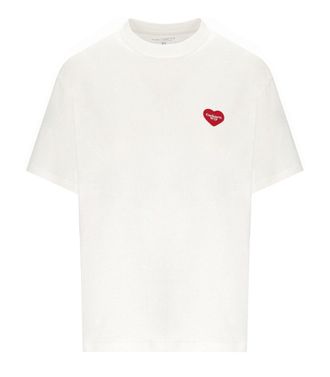 Carhartt Work in Progress T-SHIRT W S/S HEART PATCH BLANC CARHARTT WIP