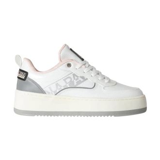 Napapijri White River Sneakers mit silbernen Details - - Shoes - Damen - Wei&szlig; - 38 EU