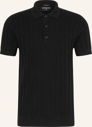 Strellson Strick-Poloshirt Robas schwarz