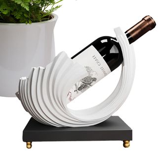 Generic Weinregal aus Kunstharz - Dekoratives Weinregal f&uuml;r Tischweinflaschen, eleganter Weinhalter auf der Arbeitsplatte | Elegantes Design, kleines f&uuml;r Wein