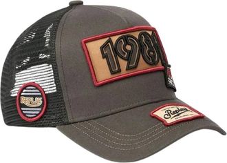 Replay Homme, Accessoires, Brun, Taille: ONE Size Casquette Trucker avec &Eacute;cussons