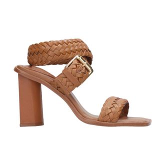Schutz Braune Leder Sandalen Abs&auml;tze - - Shoes - Damen - Braun - 39 EU