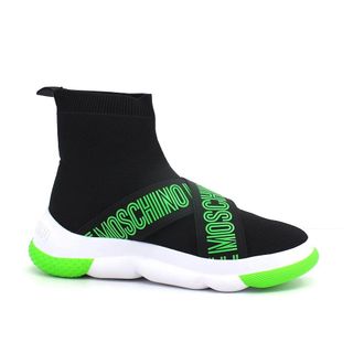 Love Moschino Knitted Sneakers im Sockenstil - - Shoes - Damen - Schwarzk - 37 EU
