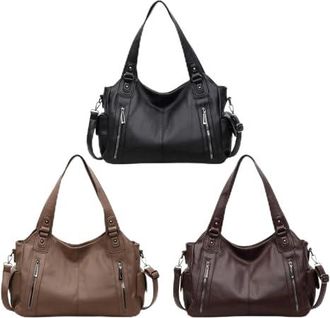 Generic Sacs &agrave; bandouli&egrave;re capacit&eacute;, sacs &agrave; main &eacute;l&eacute;gants pour femmes de temp&eacute;rament (marron)