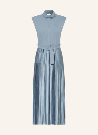 Reiss Reiss Kleid Ania Im Materialmix Mit Plissees blau