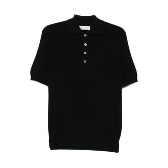 Brunello Cucinelli Homme, Tops, Noir, Taille: XL Polo Chemises