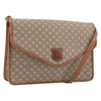 Celine Pre-owned Vintage Macadam Canvas Shoulder Bag - - Pre-owned - Damen - Beige - ONE SIZE