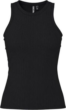 Pieces Pieces Femme Pcruka Boxer Tank Top Noos BC Haut, Noir, S EU