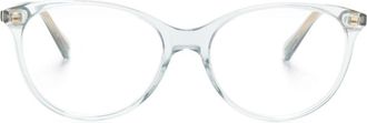Gucci Sonnenbrille mit transparentem Gestell - Grau