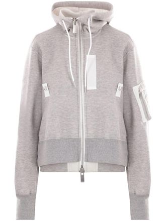 sacai Jacke mit klassischer Kapuze - Grau