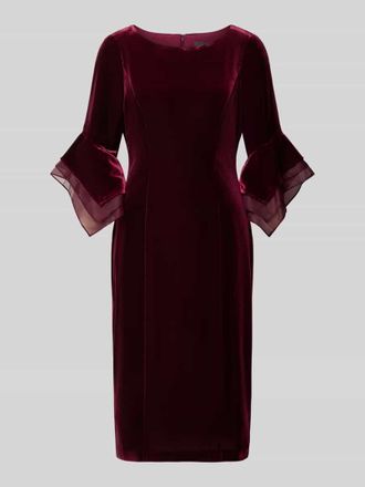 Adrianna Papell Abendkleid aus Samt mit Rundhalsausschnitt