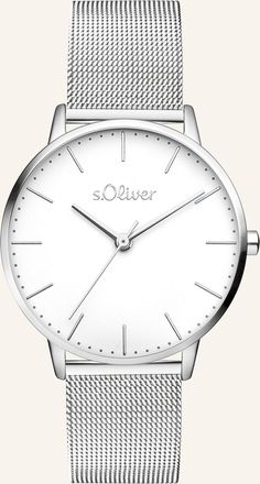 s.Oliver S.Oliver Armbanduhr Aus Edelstahl silber