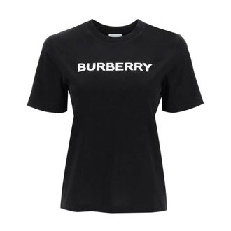 Burberry Logo Print T-Shirt - - Tops - Damen - Schwarzk - XS