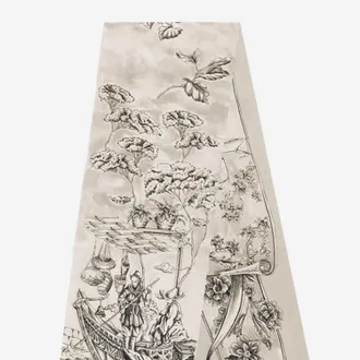 Ferragamo Womens Silk Bandeau Voyage Print Beige Scarf Scarfs