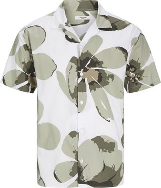Jack & Jones Herren Jprblapalma Resort Shirt S/S Sn Freizeithemd 12252948,Overland Trek/Fit:relaxed Fit,S