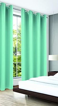 Albani Mia Ösenschal DimOut, Polyester, eisblau, ca. 280x140 cm