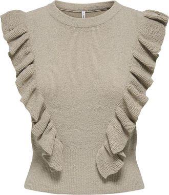 Only Damen Onlashley Sl O-Neck KNT, Pure Cashmere, Large