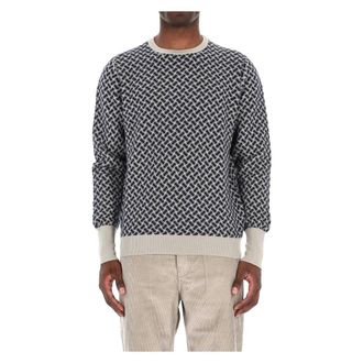 Drumohr Kaschmir Biscuit Rundhals Pullover - - Knitwear - Herren - Mehrfarbig - 2XL