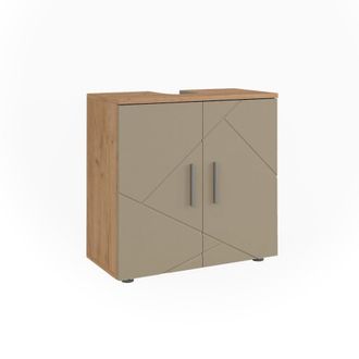 Vicco Waschbeckenunterschrank Irma, Goldkraft Eiche, 60 x 59 cm