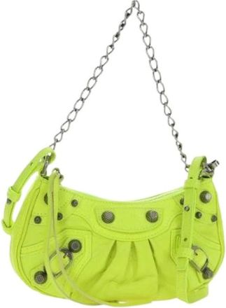 Balenciaga Sac bandouli&egrave;re mini vintage Pre-owned - Femme - Pre-owned - Vert - Taille: ONE Size