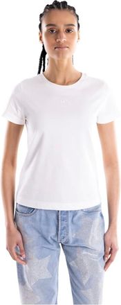 Pinko Pinko, Femme, Tops, Blanc, Taille: 42 FR T-shirt avec logo Love Birds