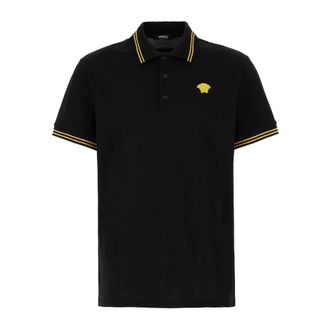 Versace Klassisches Polo-Shirt f&uuml;r M&auml;nner - - Tops - Herren - Schwarzk - S