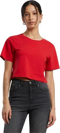Build Your Brand Damen T-Shirt Ladies Cropped Tee, kurzgeschnittenes T-Shirt für Frauen, Regular Fit, Größen XS - 5XL