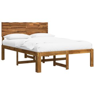 vidaXL Letto Matrimoniale Con Testiera Rostock Naturale 137 X 190 Cm Vidaxl