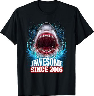 BDAZ 10. Geburtstag Jawesome Seit 2016 Shark 10 Jahre alt T-Shirt