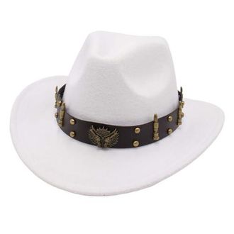 Generic Chapeau De Cowboy - Chapeau de Style Cowboy Occidental &eacute;l&eacute;gant Couvre-Chef Jazz Melon d&eacute;cor&eacute; pour Un Ethnique Unique et Tendance