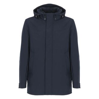 Woolrich Homme, Vestes, Bleu, Taille: XL Doudoune &agrave; capuche