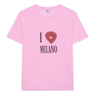 GCDS Polly Pocket Milano T-Shirt - - Tops - Damen - Rosa - S