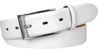 Lloyd Herren Gürtel weiß Glattleder