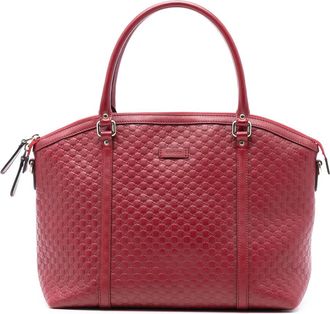 Gucci 2016-2025 Large Microguccissima Dome satchel - Rot