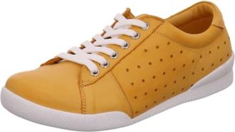 Andrea Conti Damen Sneaker, Ocker, 38 EU