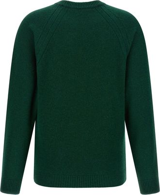 J.W.Anderson Logo-Embroidered Wool Sweater - Green