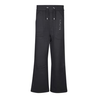 Balmain Homme, Pantalons, Noir, Taille: L Pantalon de jogging avec logo